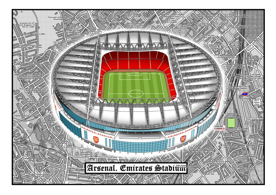 Arsenal .Emirates Stadium History – Football Cartoon Histories