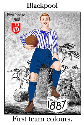 Blackpool greeting card – Football Cartoon Histories