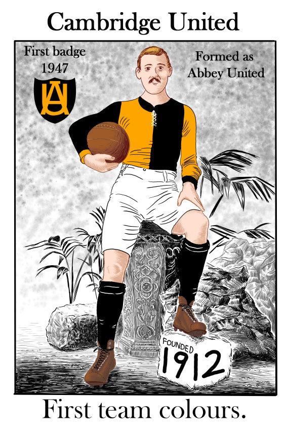 Cambridge Utd ceramic mug – Football Cartoon Histories