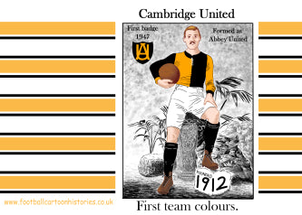 Cambridge Utd ceramic mug – Football Cartoon Histories