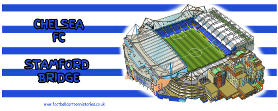 Chelsea Stadium Mug – Football Cartoon Histories