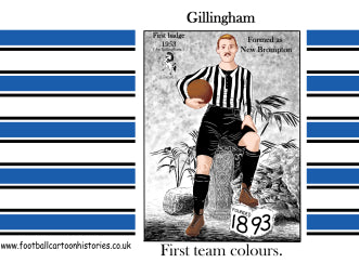 Gillingham ceramic mug – Football Cartoon Histories