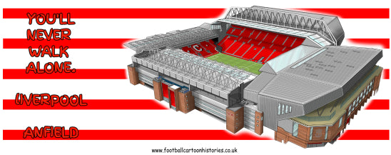 Liverpool Stadium Mug – Football Cartoon Histories