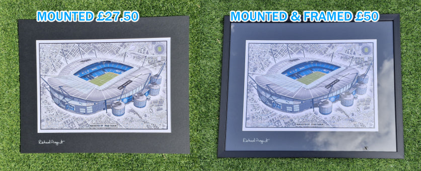 Manchester City . Etihad Stadium History – Football Cartoon Histories