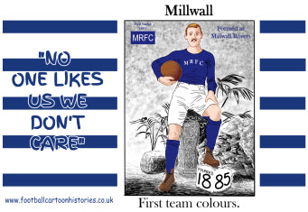 Millwall ceramic mug – Football Cartoon Histories