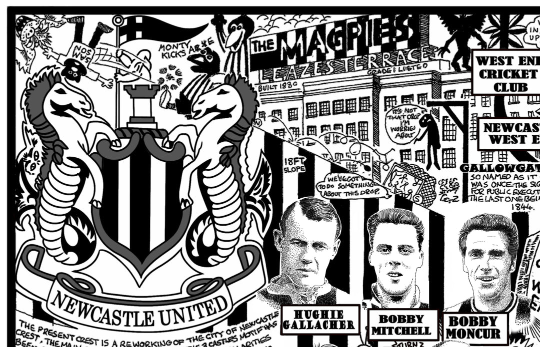 Newcastle Utd – Football Cartoon Histories
