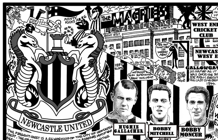 Newcastle Utd – Football Cartoon Histories