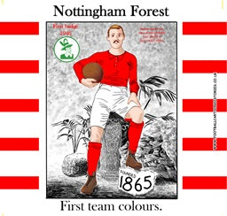 Nottingham Forest coaster – Football Cartoon Histories