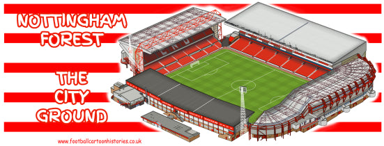 Nottingham Forest Stadium Mug – Football Cartoon Histories