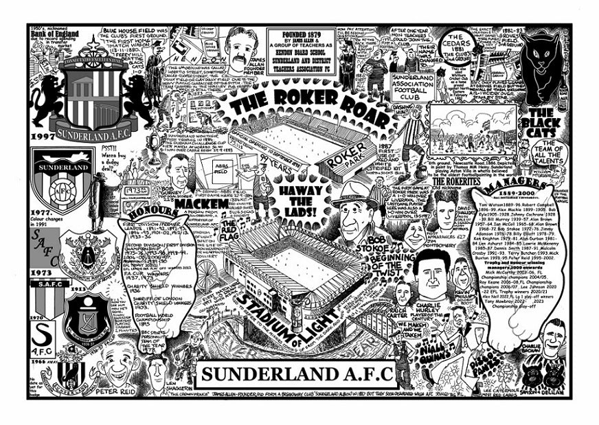 Sunderland – Football Cartoon Histories