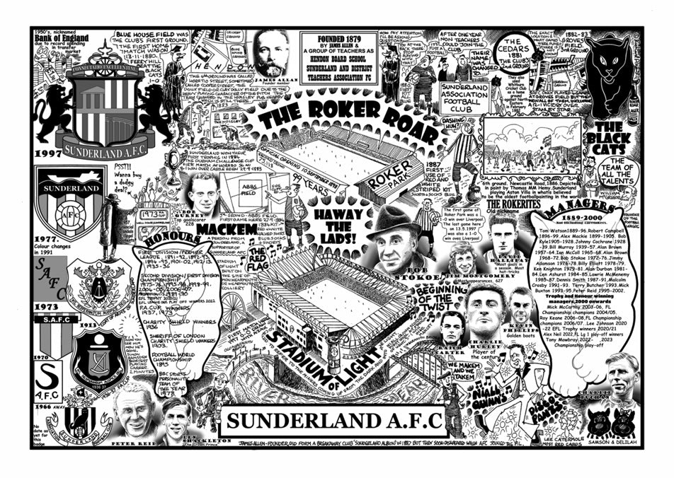 Sunderland – Football Cartoon Histories
