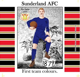 Sunderland AFC coaster – Football Cartoon Histories
