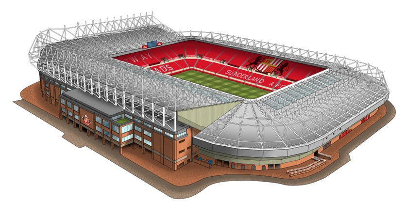 Sunderland Stadium of Light Mug – Football Cartoon Histories