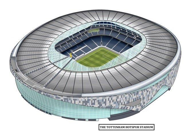 Tottenham Hotspur Stadium Mug – Football Cartoon Histories