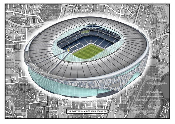 Tottenham Hotspur Stadium – Football Cartoon Histories