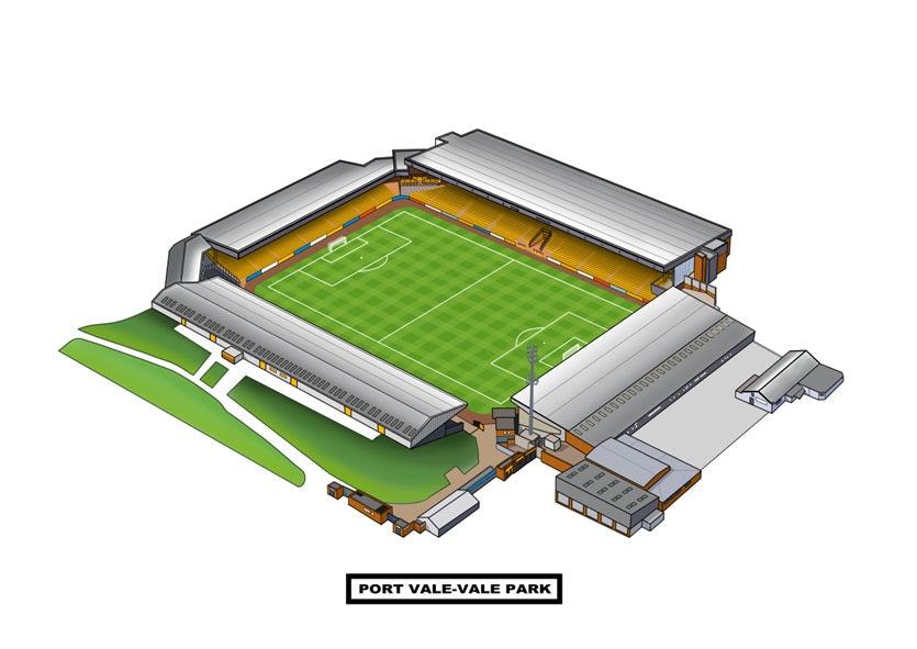 Port Vale Stadium Mug – Football Cartoon Histories