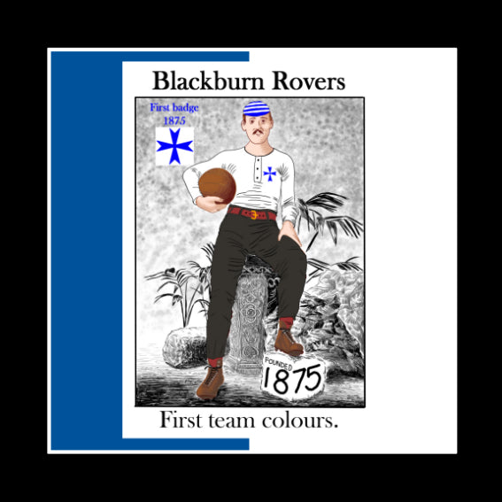 Blackburn Rovers coaster – Football Cartoon Histories
