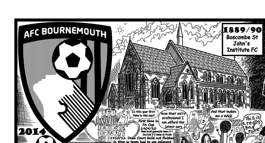 AFC Bournemouth – Football Cartoon Histories