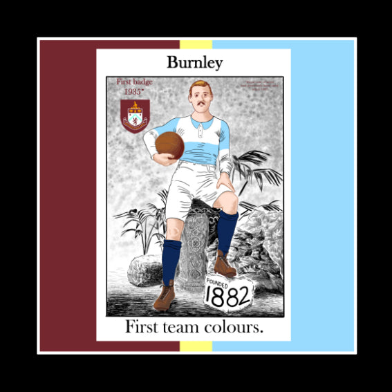 Burnley coaster – Football Cartoon Histories