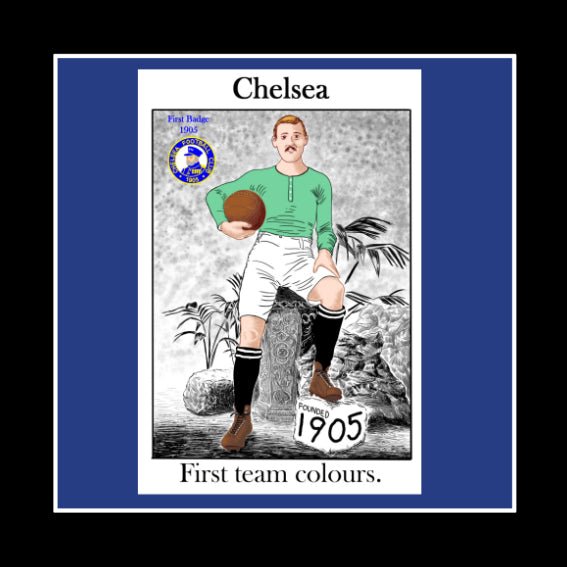 Chelsea coaster – Football Cartoon Histories