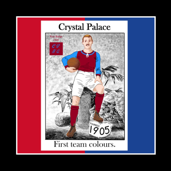 Crystal Palace 1905 coaster – Football Cartoon Histories