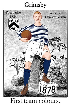 Grimsby Town greeting card – Football Cartoon Histories