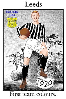 Leeds United geeting card – Football Cartoon Histories