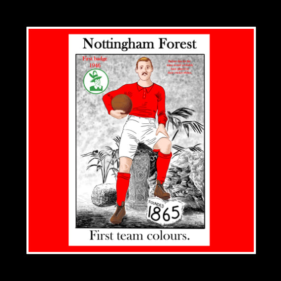 Nottingham Forest coaster – Football Cartoon Histories