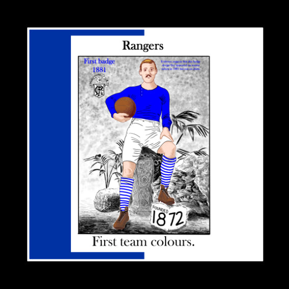 Rangers coaster – Football Cartoon Histories