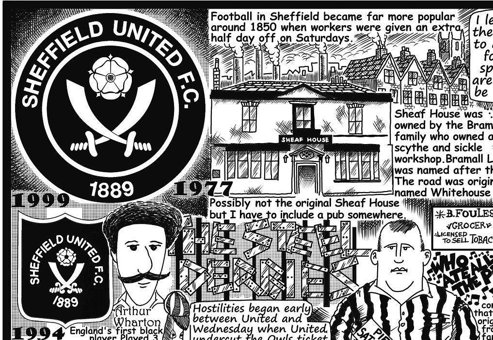Sheffield United – Football Cartoon Histories