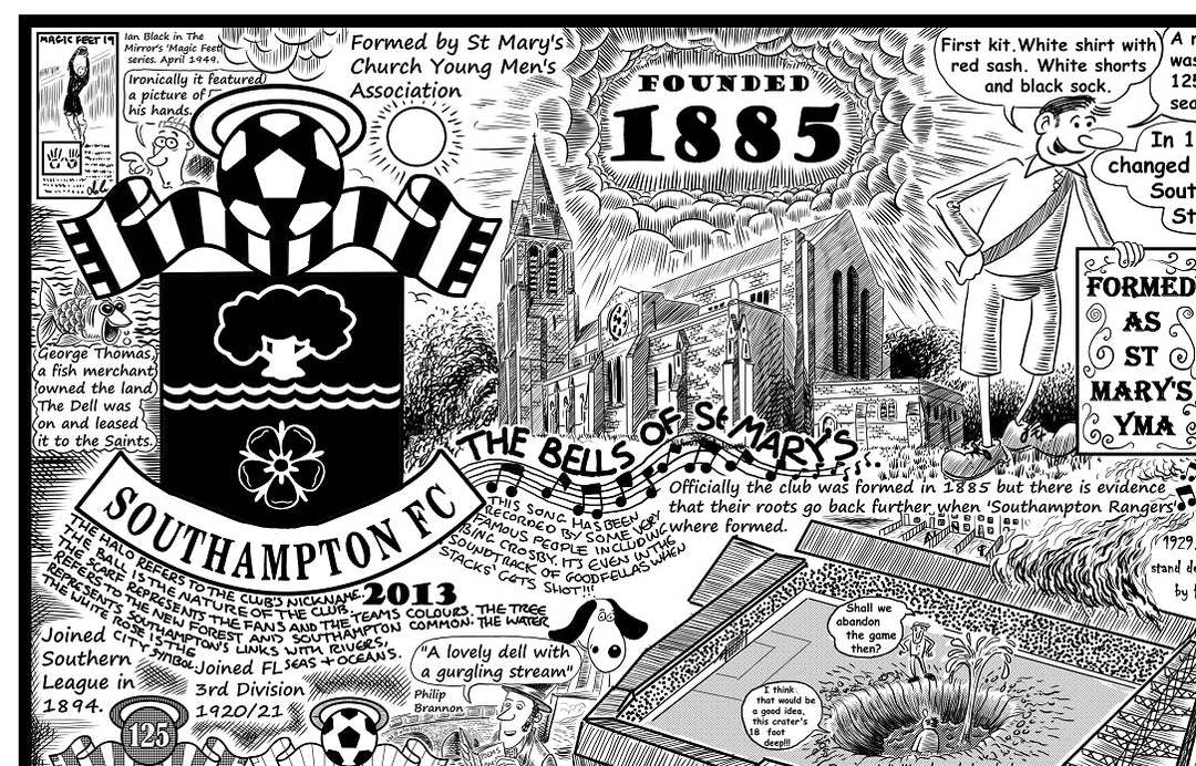 Southampton FC – Football Cartoon Histories